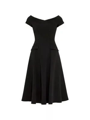 NISSA A-line Crepe Dress