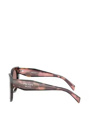 Prada Tortoiseshell-effect Cat-eye Sunglasses