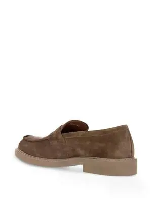 DOUCAL'S Suede Penny Loafers