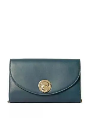 COCCINELLE Leather Clutch With Chain Strap