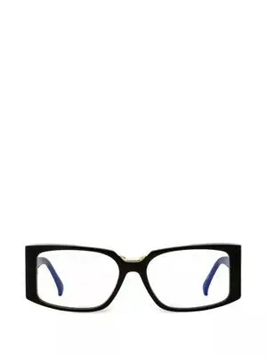 Max Mara Rectangle Full Rim Glasses - Black