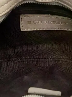 Burberry Smoke Check Coated Canvas Shoulder Bag