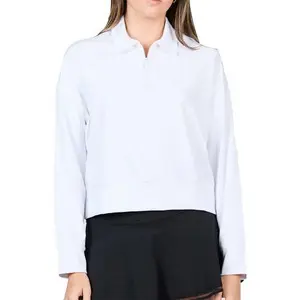 SOFIBELLA Quarter-zip Golf Pullover - White