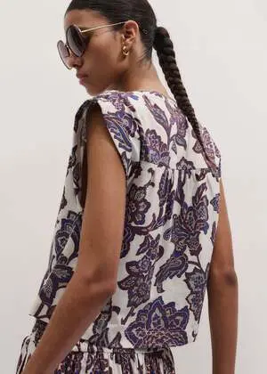ME+EM Floral Print Swing Top