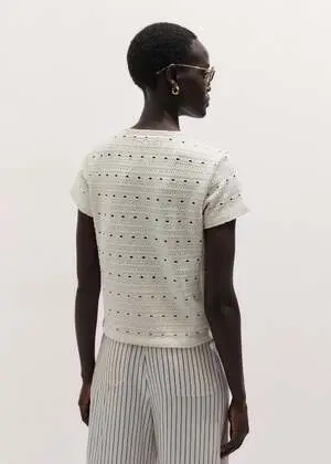 ME+EM Pointelle Jersey Tee