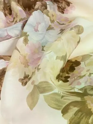 Versace Floral Silk Scarf