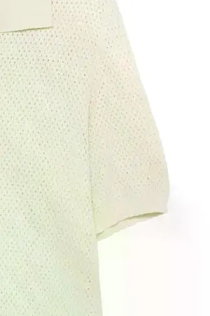 ROBERTO COLLINA Open-knit Short-sleeve T-shirt