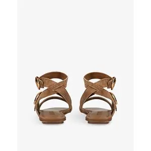 Steve Madden Karmin Suede Sandals - Mid Brown
