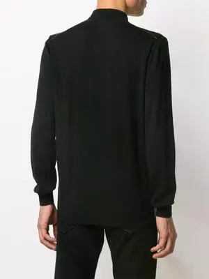 Karl Lagerfeld Knitted Mock-neck Logo Sweater