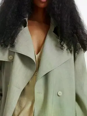 THE FRANKIE SHOP Double-breasted Belted Coat
