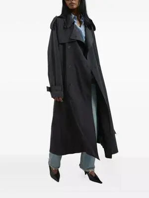 THE FRANKIE SHOP Veyron Trench Coat - Grey