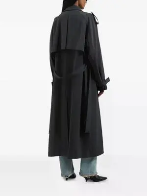 THE FRANKIE SHOP Veyron Trench Coat - Grey