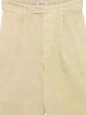 Auralee Wide-leg Trousers - Neutrals
