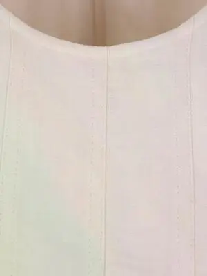 Brunello Cucinelli Twill Sleeveless Midi Dress - Neutrals
