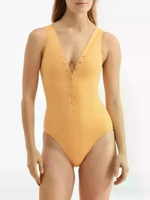 ERES Icône V-neck One-piece Swimsuit - Yellow