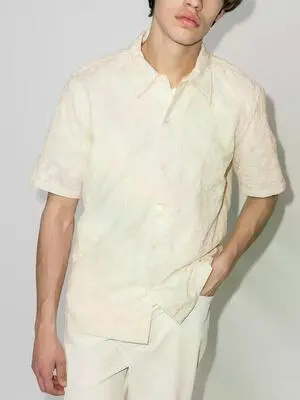 SUNFLOWER Space Floral-embroidered Shirt