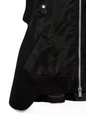 Sacai Zip-up Gilet - Black