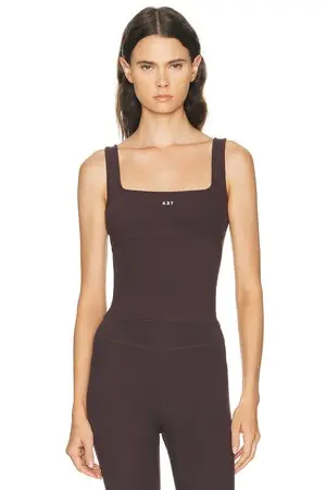 437 The Square Tank Top - Espresso