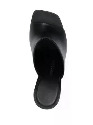 FERRAGAMO Elina Leather 7mm Sliders