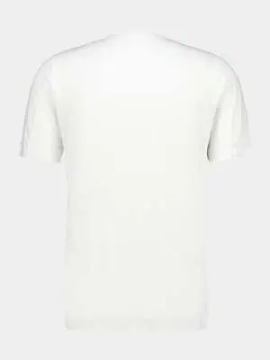 120% Lino Linen T-shirt - White