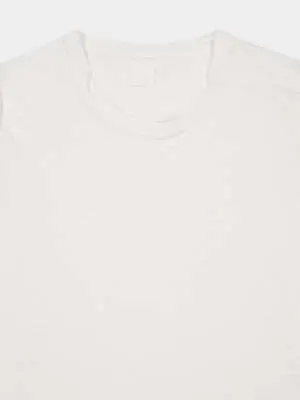 120% Lino Linen T-shirt - White