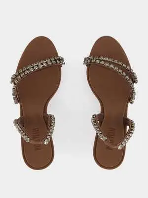 Paris Texas Lidia 70 Studded Sandals - Brown