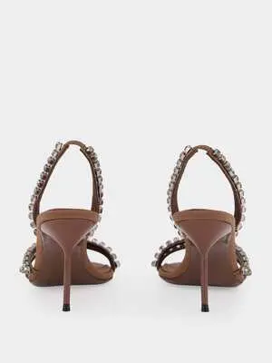 Paris Texas Lidia 70 Studded Sandals - Brown