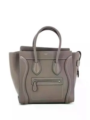 Celine Luggage Bag Grainy Leather Micro Tote