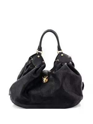 LOUIS VUITTON Xl Mahina Leather Hobo Bag - Black