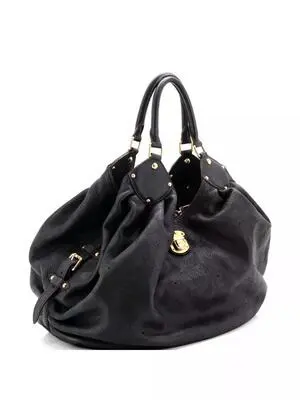 LOUIS VUITTON Xl Mahina Leather Hobo Bag - Black
