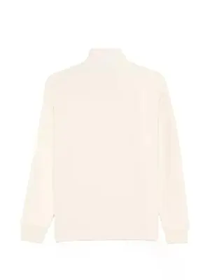 C.P. COMPANY Diagonal Raised Quarter-zip Sweatshirt With Logo Detail