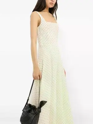 ROTATE BY BIRGER CHRISTENSEN Chiffon Flared Midi Dress