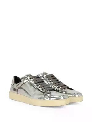 TOM FORD Finish Lace-up Low-top Sneakers - Silver