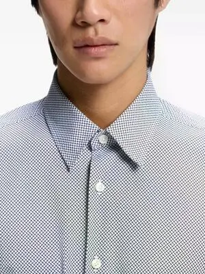 BOSS Printed Regular-fit Shirt In Performance-stretch Jersey