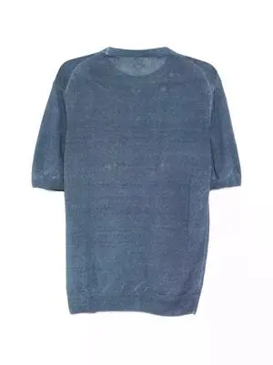 120% Lino Linen Short-sleeved T-shirt