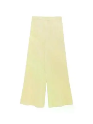 NEERA Wide-leg Knit Palazzo Pants - Green