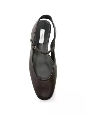 TOTEME Strap Ballet Flats - Brown