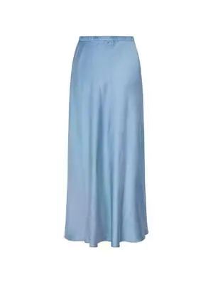 SAMSOE SAMSOE Elasticated Midi Skirt - Blue