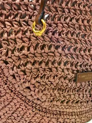 GIANNI CHIARINI Straw Tote Bag