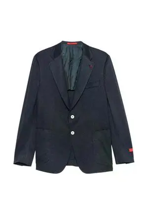 Isaia Buttoned Woven Jacket
