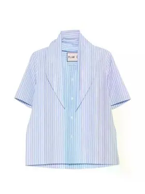 Plan C Striped Button Down Shirt