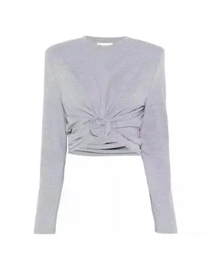 Magda Butrym Knotted T-shirt - Grey