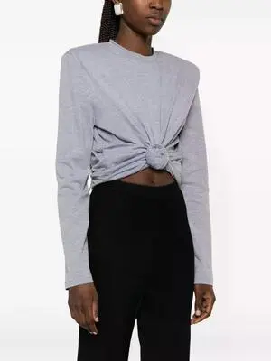 Magda Butrym Knotted T-shirt - Grey