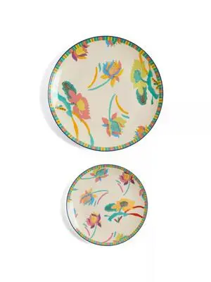 LISA CORTI Floral Plates - Neutrals