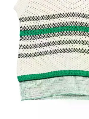 Lacoste Striped V-neck Vest