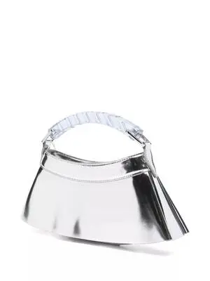 Lacoste H Lenglen Pleated Tote Bag - Silver