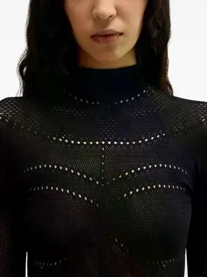 MARGHERITA MACCAPANI Mock-neck Top - Black