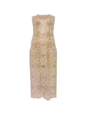 Ermanno Scervino Strapless Midi Dress - Neutrals
