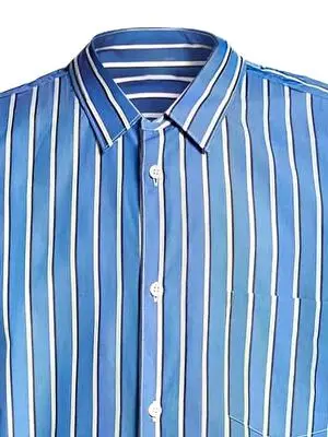 Comme Des Garçons Striped Shirt - Blue