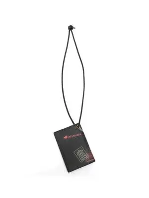 Balenciaga Passport Graphic Keyring